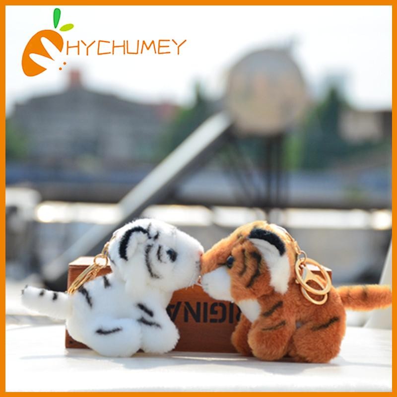 Plush Cute Mini Tiger Toy White Yellow Adorable Doll Realistic Stuffed ...