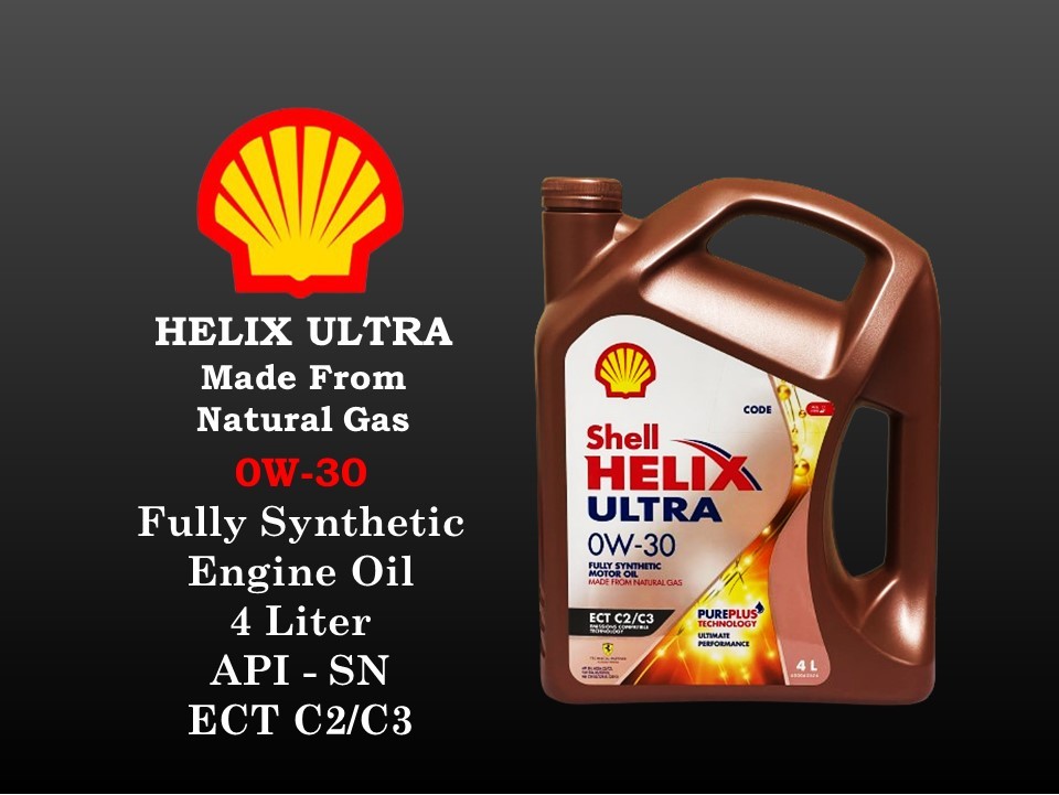 Shell - Ultra 0w30 4L API-SN ECT C2/C3 Fully Synthetic Engine Oil - 4Liter 0w-30 API SN Minyak ...