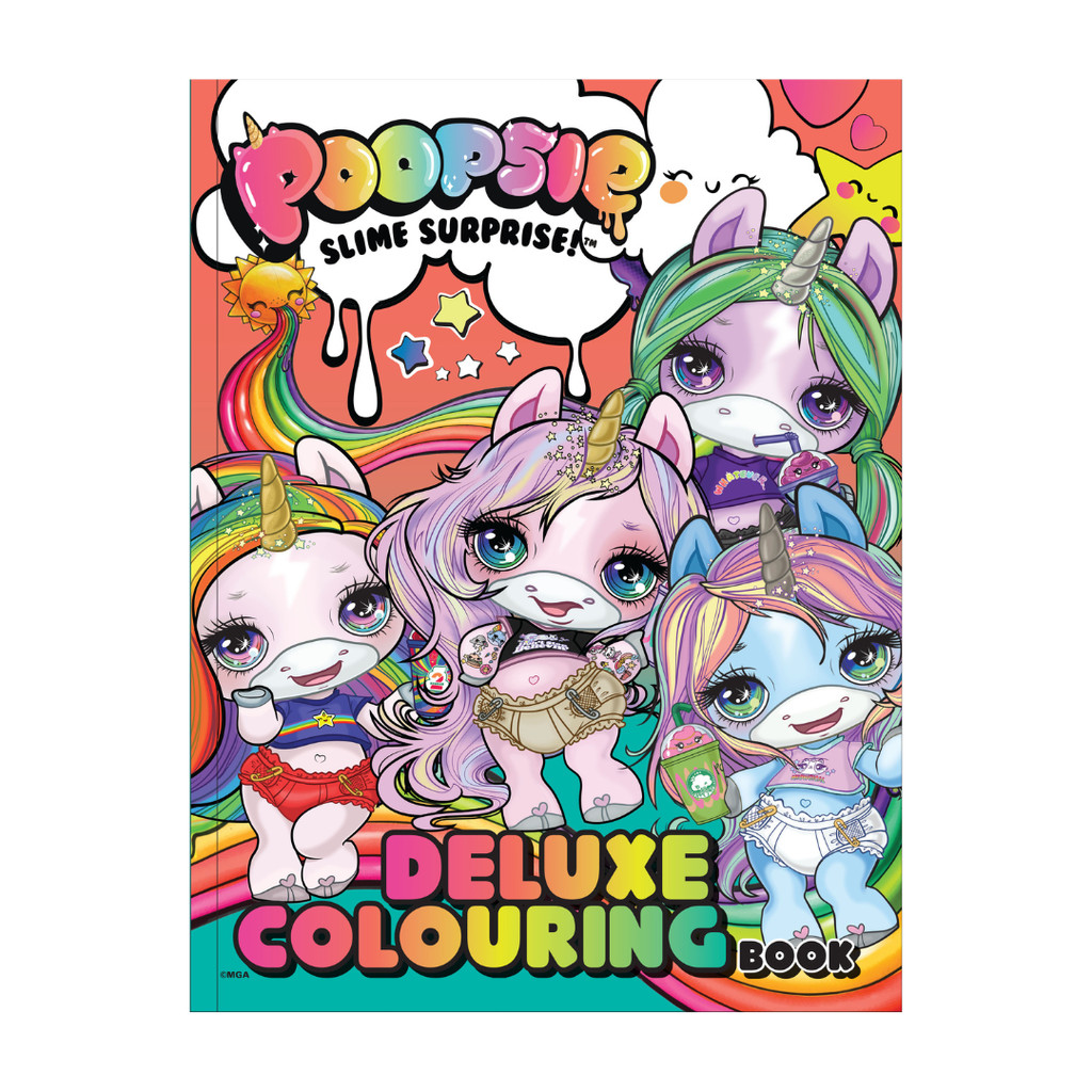 Poopsie Slime Surprise Deluxe Colouring Book With Activities Puzzles & Mazes | Shopee Malaysia