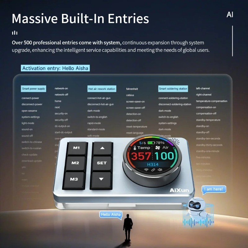 AIXUN BS08 AI Voice Control TYPE-C 2.4G Bluetooth Connection Work for ...