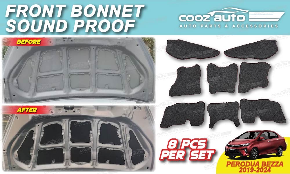 Perodua Bezza 2019 - 2025 Front Car Bonnet Sponge Sound Proof Bonnet ...