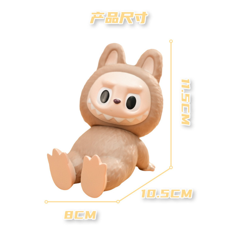 6pcs Kawaii Labubu Mobile Phone Holder Labubu Character Model Desktop ...