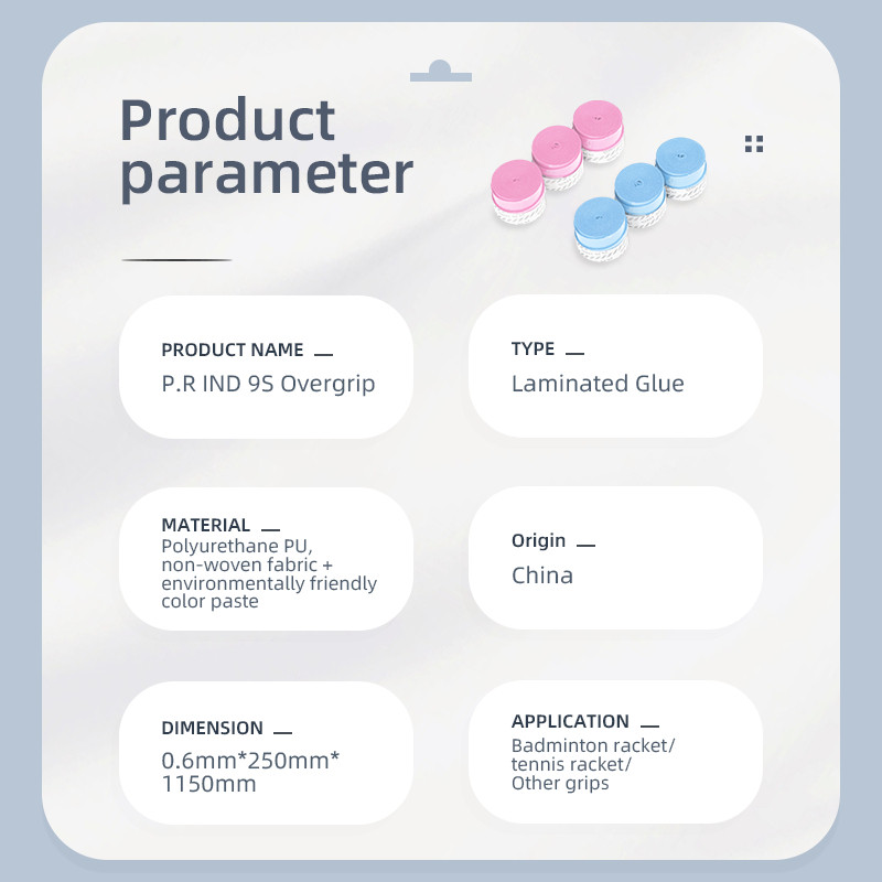 PRIND PURUI 9S Prind Grip Badminton Grip Hand Racket Tennis Grip ...