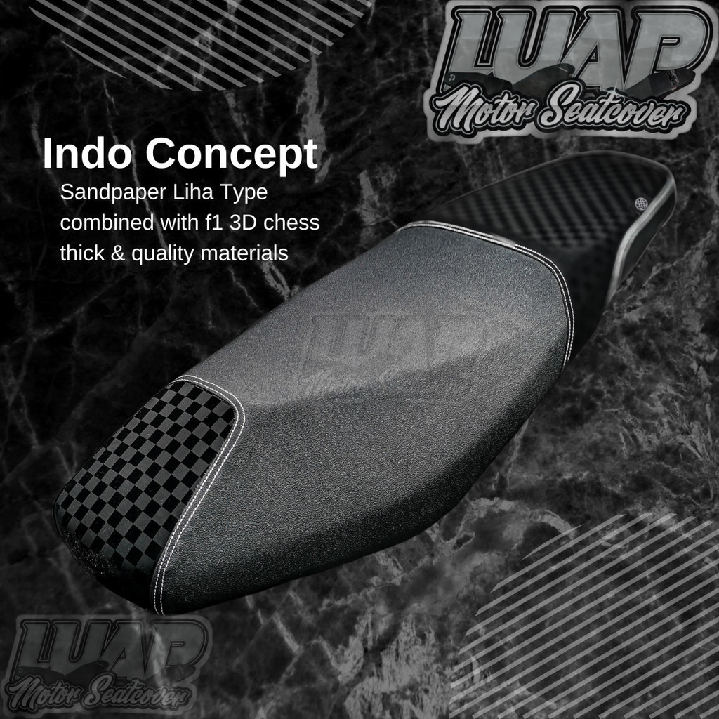 Mio i M3 Mio Gear f1 carbon 3d chess Indo Concept Seat Cover | Shopee ...