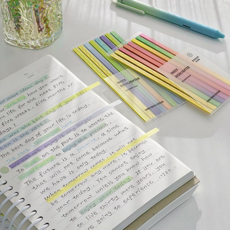 Gradient Color Index Stickers Diy Writable Marking Stickers For ...