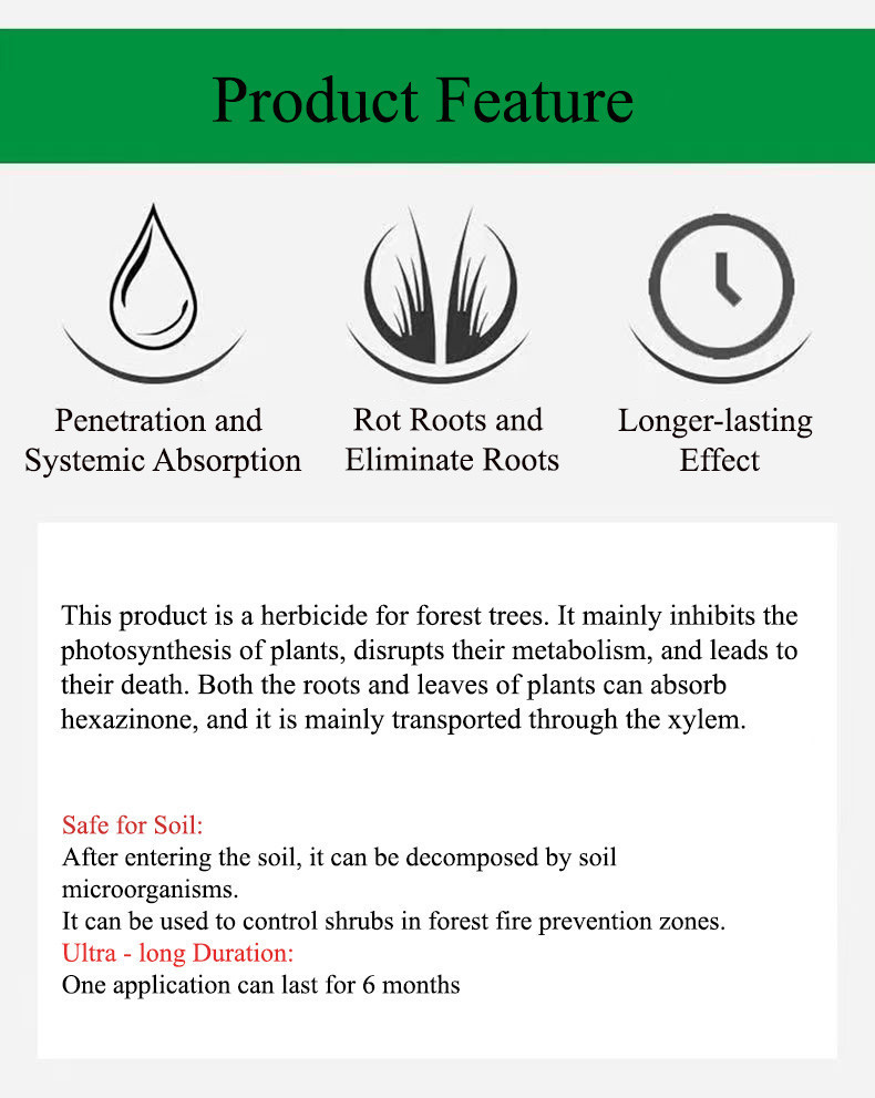 500g Hexazinone 5% Herbicide granule for removing Weed/Tree/Bamboo High ...