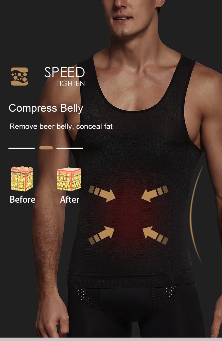 🔥Local Seller🔥【Shape body curves】Men's Body Shaping Vest Beer Belly ...