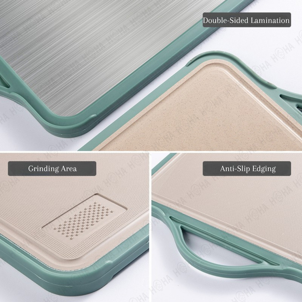 Upgraded Modern Design | Dual-Sided Stainless Steel Chopping/ Cutting ...