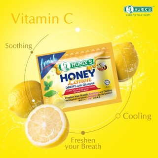Hurix's Honey Lemon Drops With Glucose 6 Pieces | Shopee Malaysia