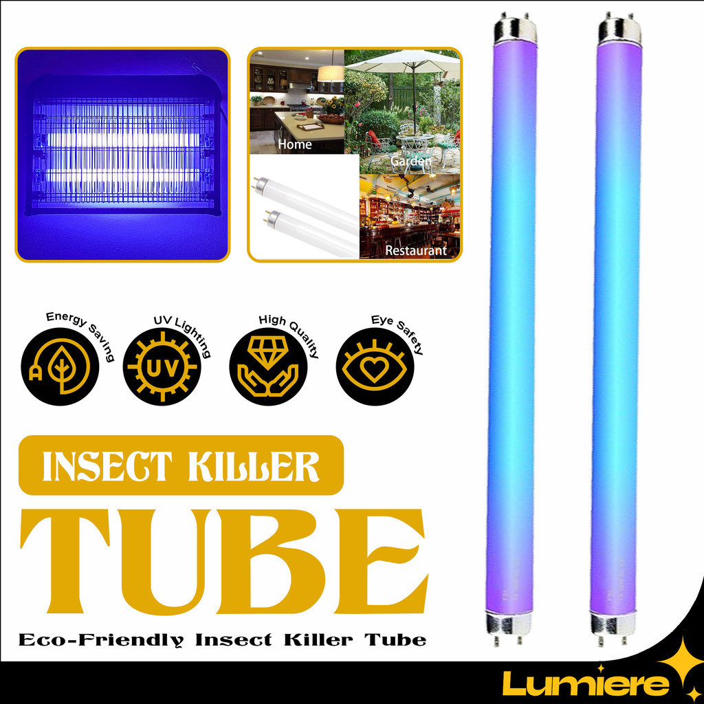 Insect Killer Light Bulb Tube Kills Mosquito Flies Blue Lighting Part 3 ...