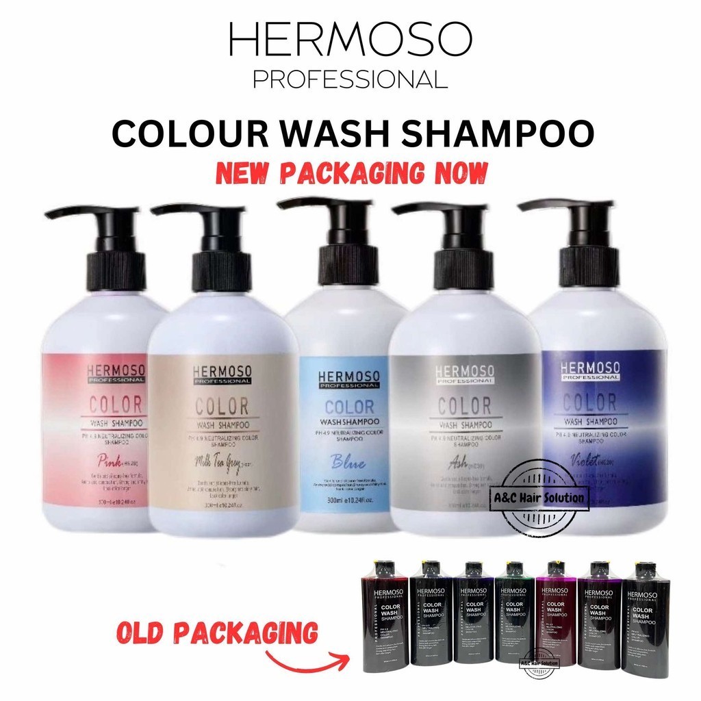 Hermoso Professional Colour Wash Shampoo 500ml 5D Neutralizing Color ...