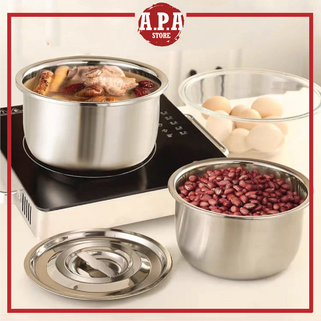 APA Multipurpose Stainless Steel 3 in 1 Stock Pot With Lid Large ...