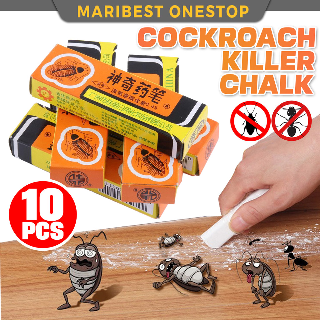 10Pcs Miraculous Cockroach Chalk Pen Ant Cockroach Killer Chalk Insect ...