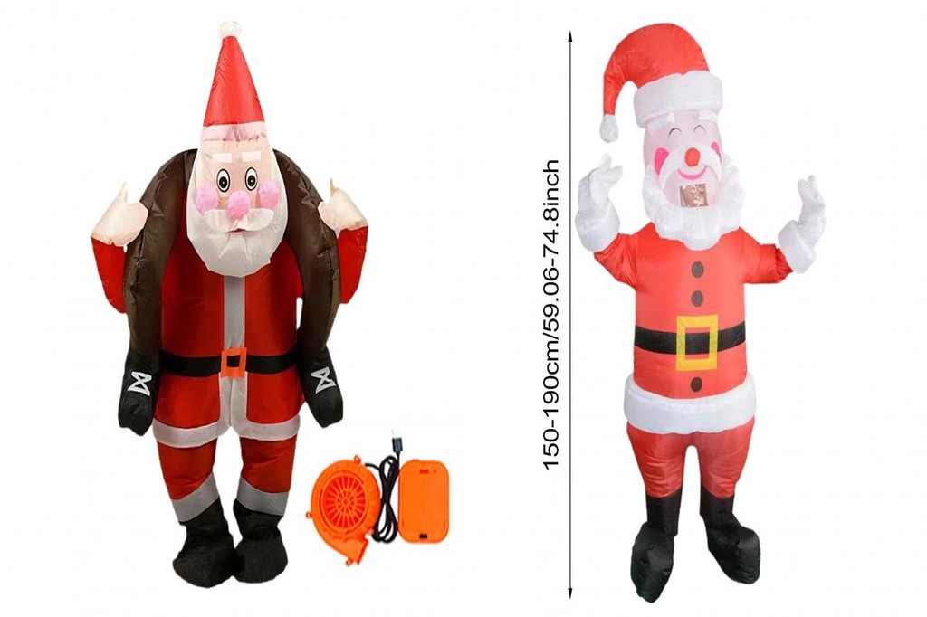 [stylishlife] Christmas Party Prop Inflatable Santa Claus Costume Santa ...