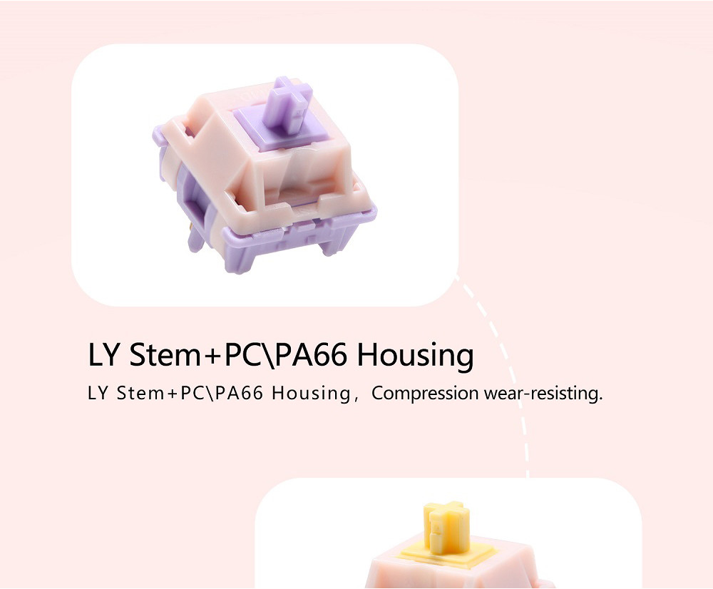 【35PCS】MMD Princess Switch V2 Linear Tactile RGB SMD 5pin 28g 38g 45g 48g 53g 62g for mechanical ...