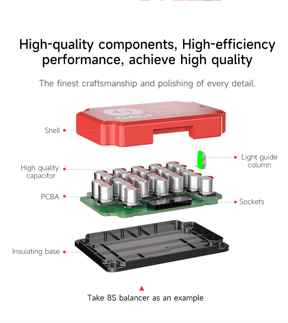 Daly BMS 5A Balancing Board 18650 Active Equalizer Balancer Lifepo4 3S ...