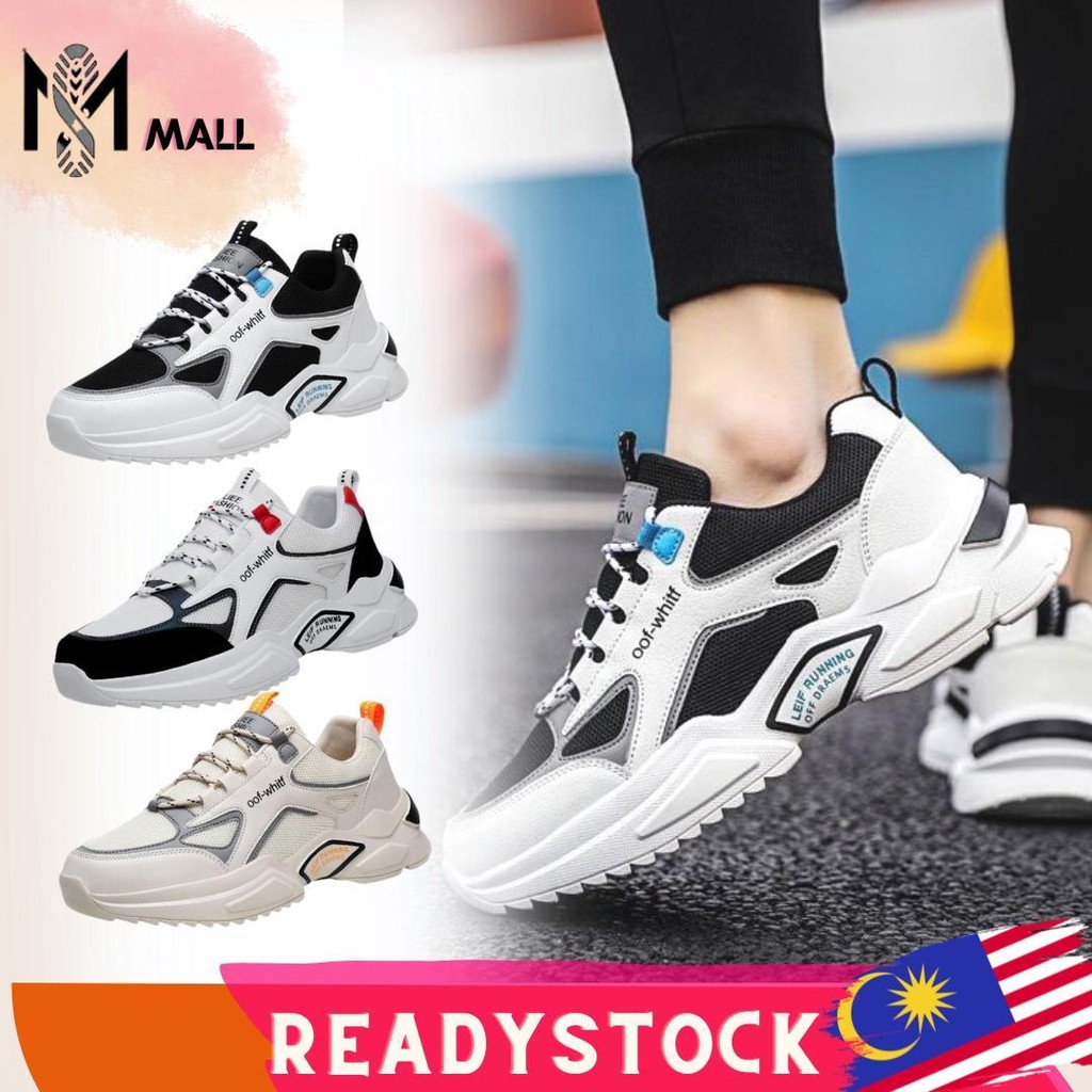 SM Breathable Men Sport Shoes Kasut Sukan Lelaki Running Shoes READY ...