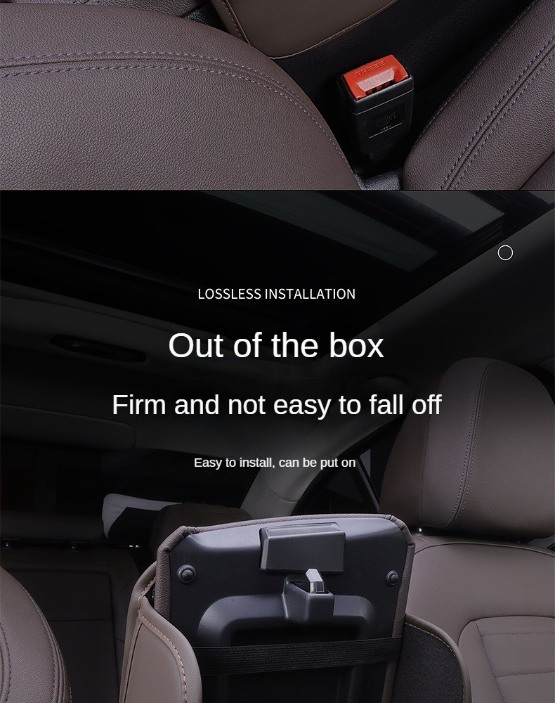Mini Car Armrest Box Pad Leather Arm Rest Protection Cushion Cover For ...