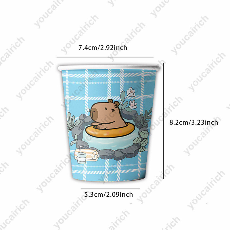New Cute Capybara Theme Children's Birthday Party Blue Cartoon Animal ...