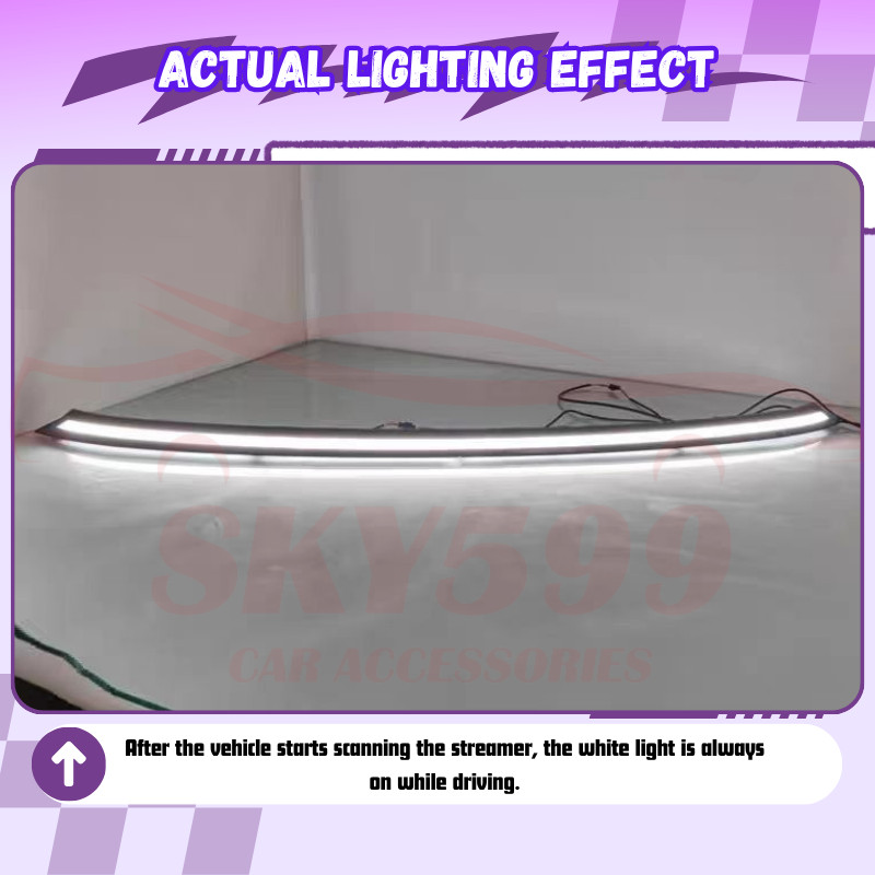 Chery omoda 5 Front DRL day time running LED light fog lamp cover lip ...