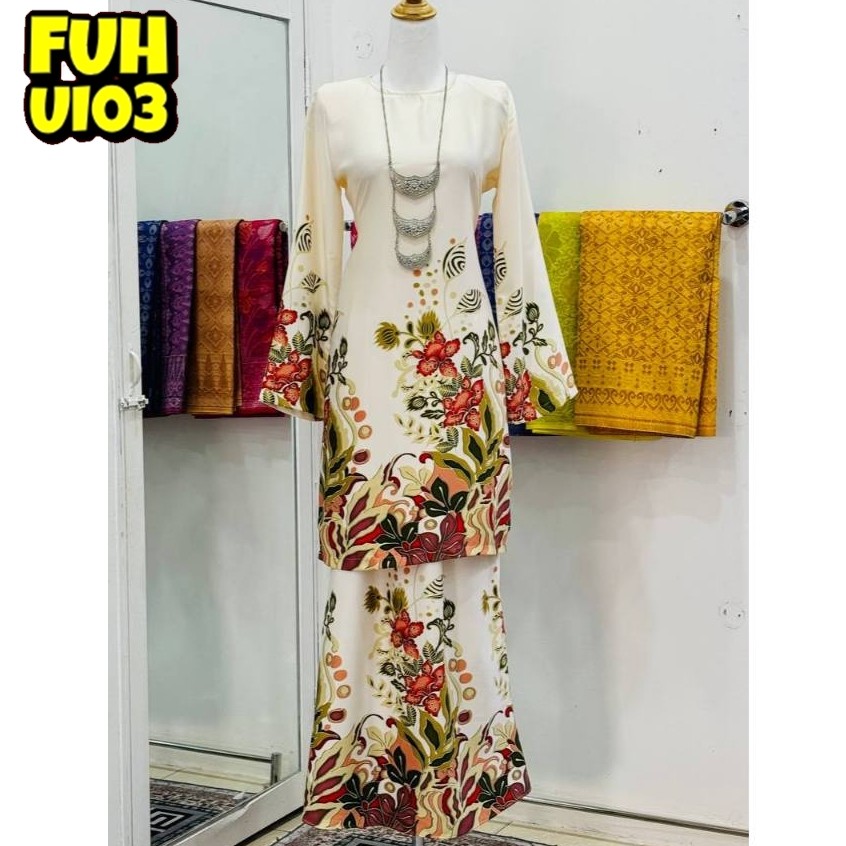 KURUNG BATIK DAHLIA BATIK MALAYSIA KURUNG MODEN CORAK BATIK | Shopee Malaysia