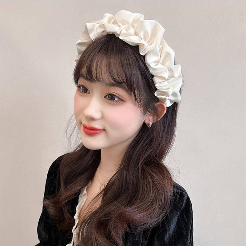 Korean Style Hairbands Solid Color Wide Headband Fashionable Women ...