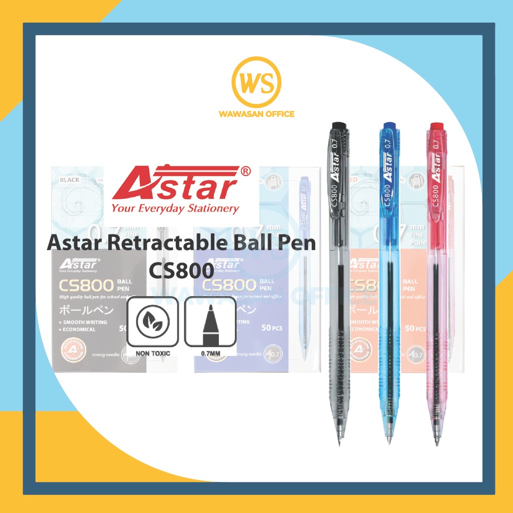 Astar CS800 Pen Astar / Ballpoint Pen / Ball Pen / Retractable pen - 0 ...