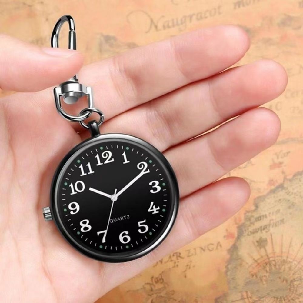 Clear Numbers No Luminous Watch Keychain Wall Watch Watch Nurse Student ...