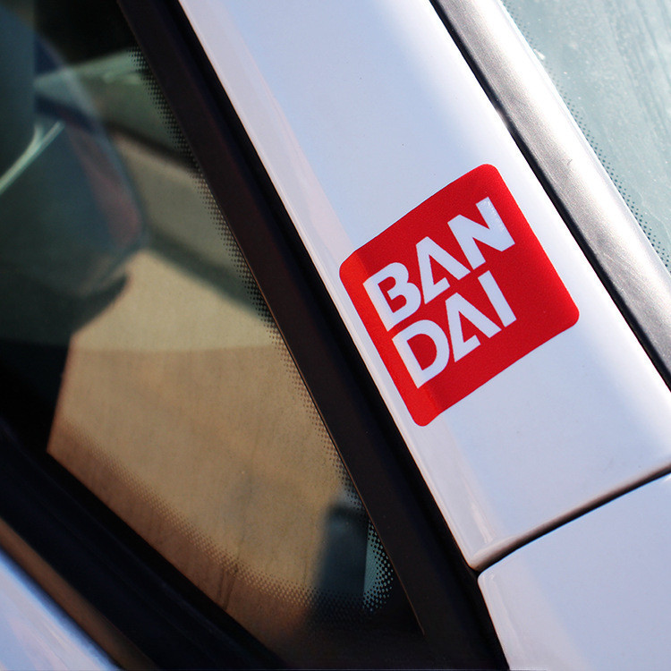 BANDAI Car Stickers Bandai JDM Car Stickers Gundam Reflective Stickers ...