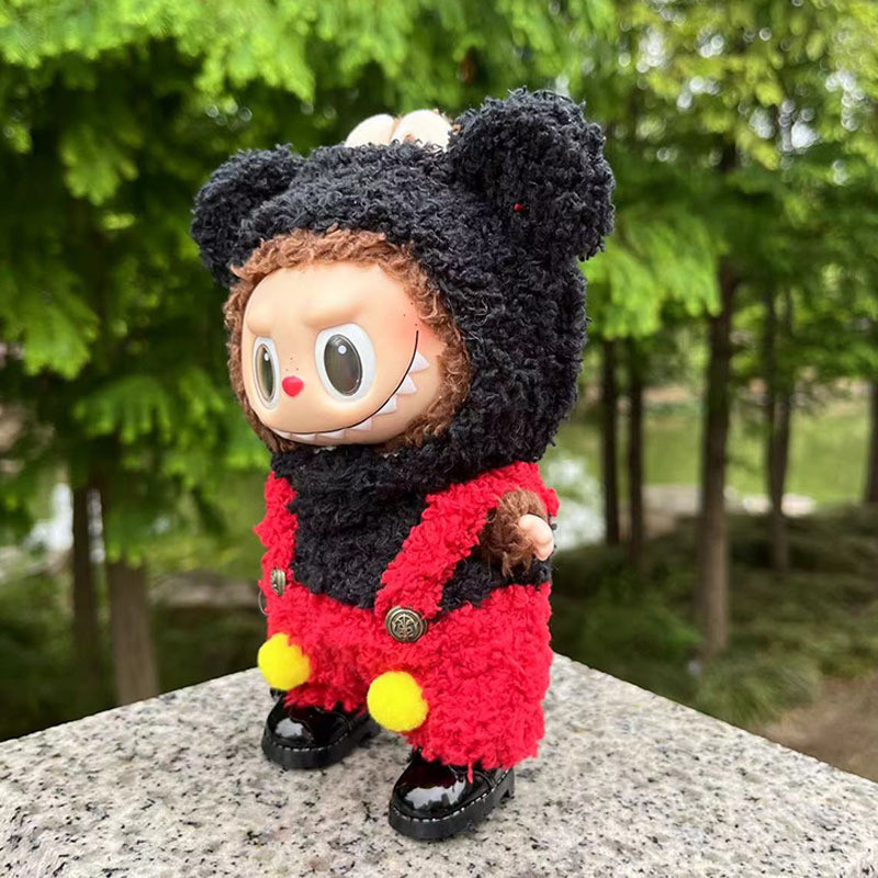 Clothes only] Baby clothes 17cm pendant blind box Labubu clothes Labubu ...