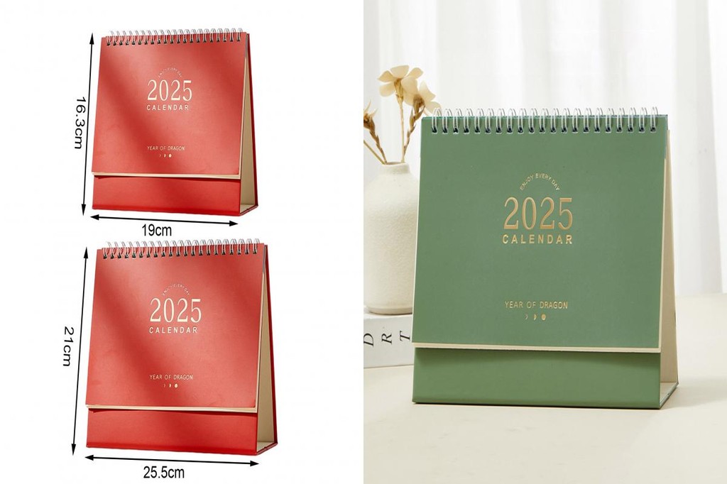 DA* Cute Desk Calendar Space-saving Desktop Calendar 2025 Desk Calendar ...