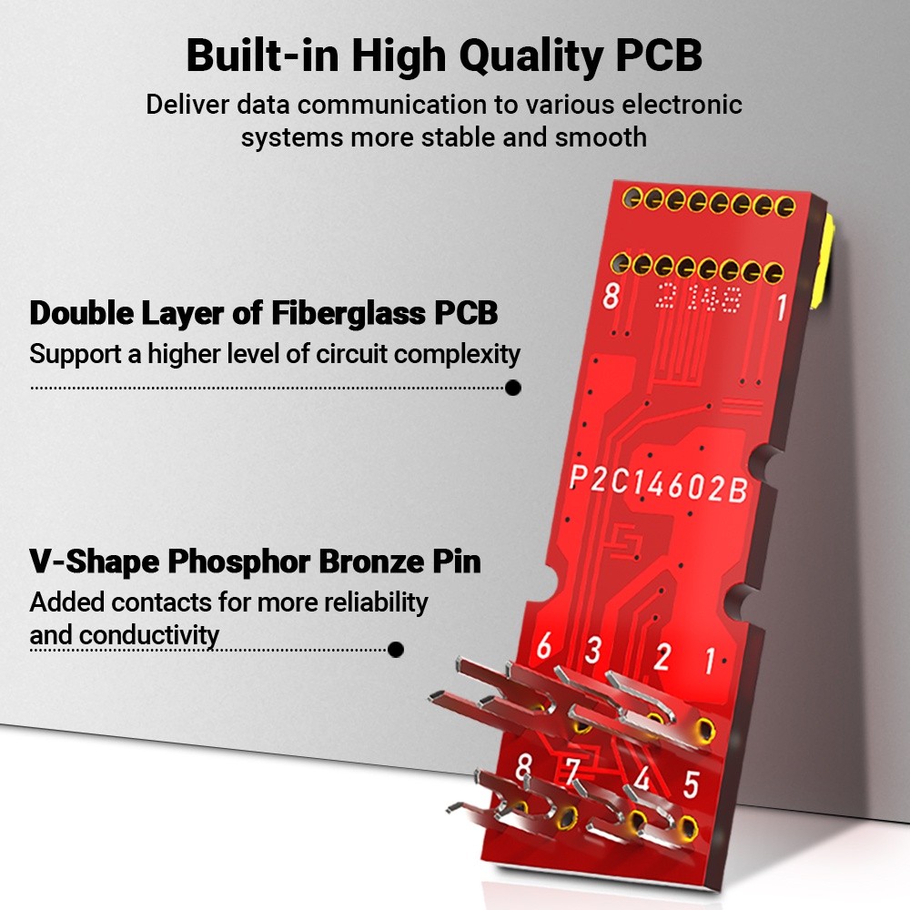 AMPCOM RJ45 Tool-Less Connectors UTP Network Plug Ethernet Connector ...