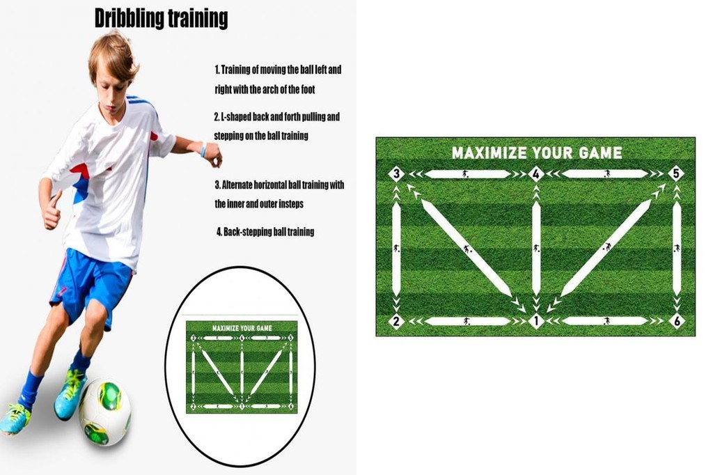 Soccer Footwork Trainer Soccer Practice Pad Indoor Soccer Training Mat ...