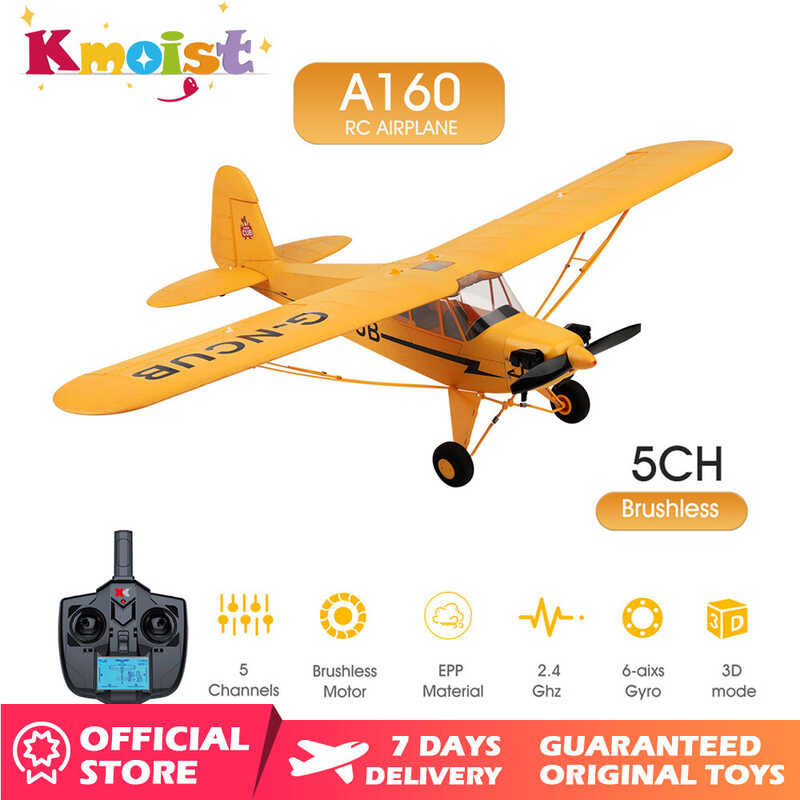 Wltoys XK A160 RC Airplane Toys Remote Radio Controlled Aircraft Model Brushless Motor Plane 3D ...