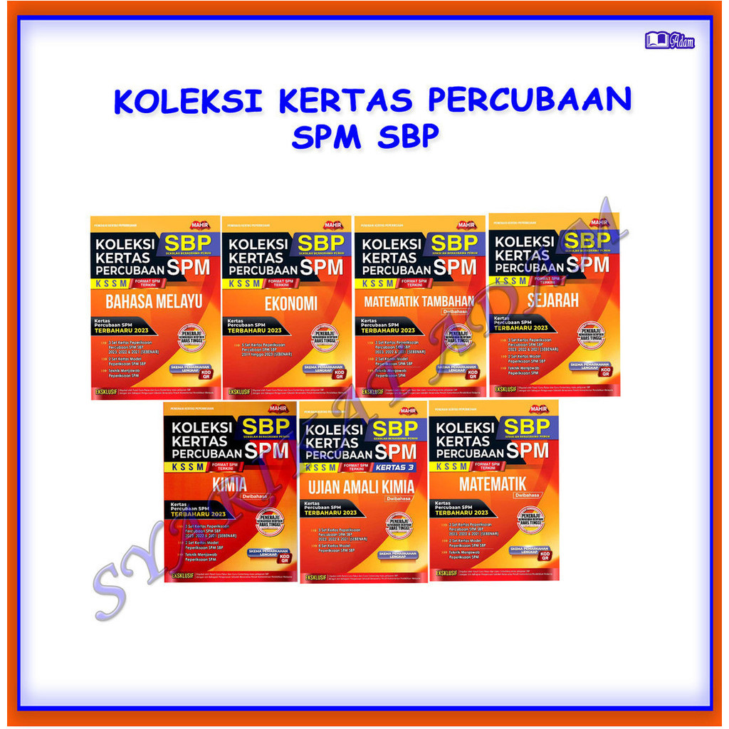 [ADM] KOLEKSI KERTAS PERCUBAAN SPM SBP | Shopee Malaysia