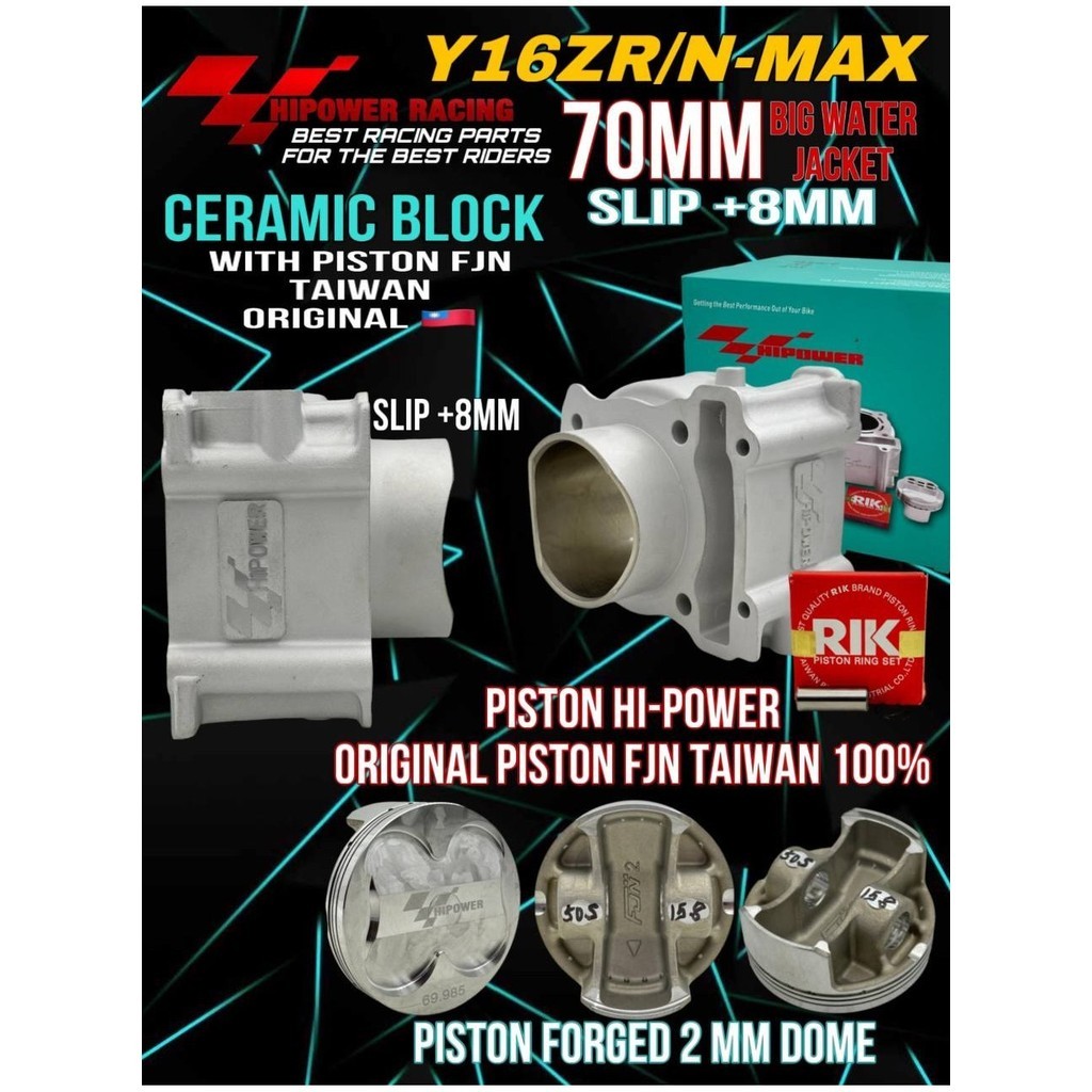 Y16 / MT15 / R15 V3 / NVX155 / NMAX155 GEN 2&3 HI POWER HIPOWER RACING ...