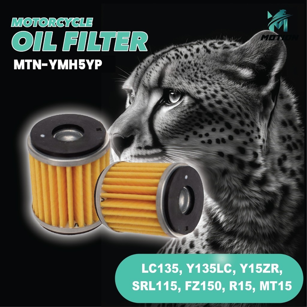 MOTION MOTORCYCLE OIL FILTER Penapis Minyak Yamaha LC135 V1-V8 FZ150 ...