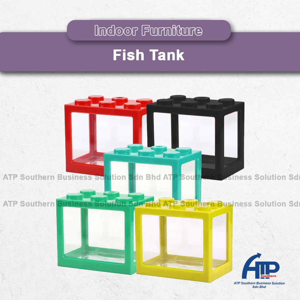 Betta Fish Tank Mini Aquarium Fighting Breeding Box Building Block ...