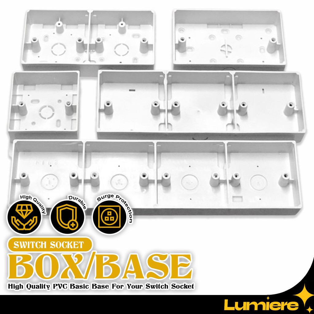 PVC Conceal Soket Switch Kotak Suis Power Socket Cover Box Casing Plug ...