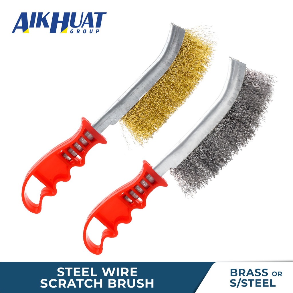 Wire Cleaning Brush Stainless Steel Rust Brass Wire Removal Scratch ...