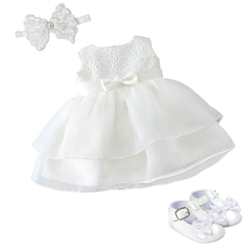 Baby Girl Christening Dedication Baptismal Outfit (Chloe Set) | Shopee ...
