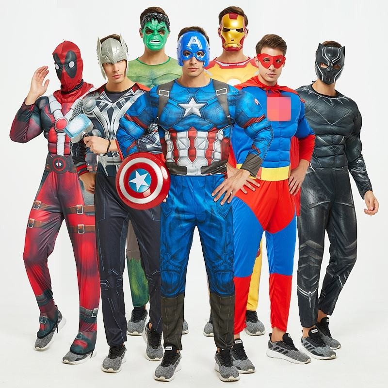 Halloween Annual Party Adult Costume Male Avengers Cosplay Clothes Iron ...