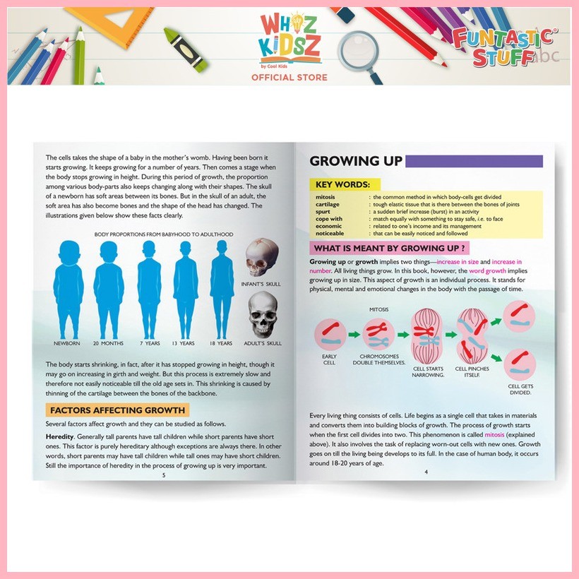 Whiz Kidsz How My Body Works - Growing Up , Educational Books for Kids ...