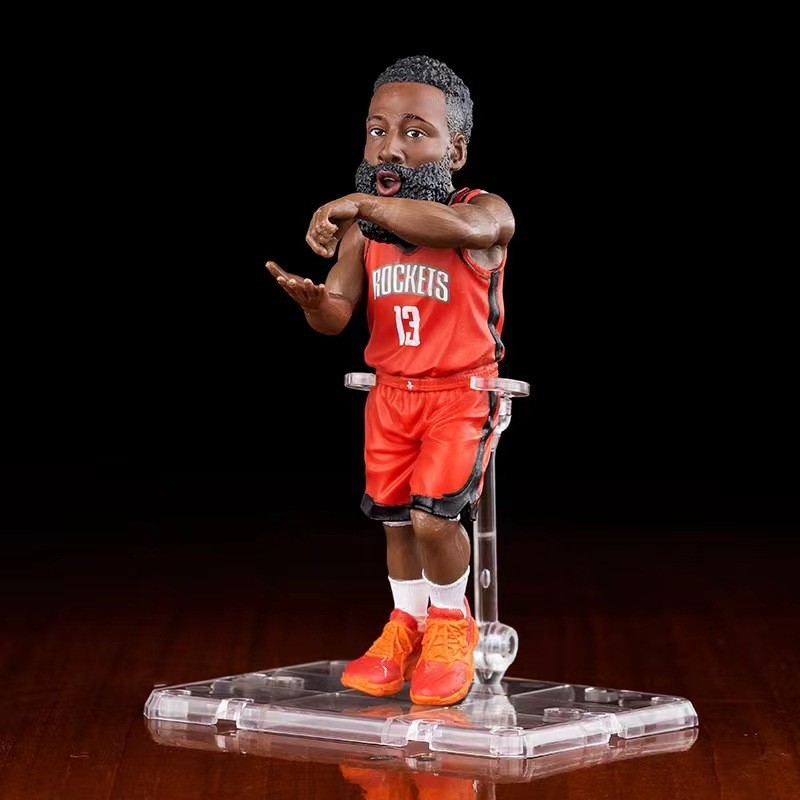 NBA Basketball Star Figure Model LeBron James Harden Stephen Curry Klay ...