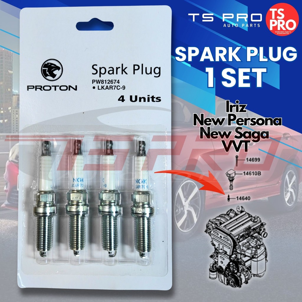 Proton Iriz New Persona New Saga VVT Genuine Spark Plug PW812674 ...