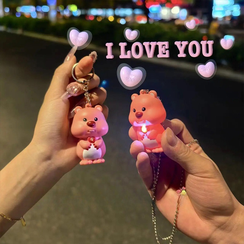 Cute Loopy Keychain Talking I Love You Glowing Toys Pendant Pochacco ...