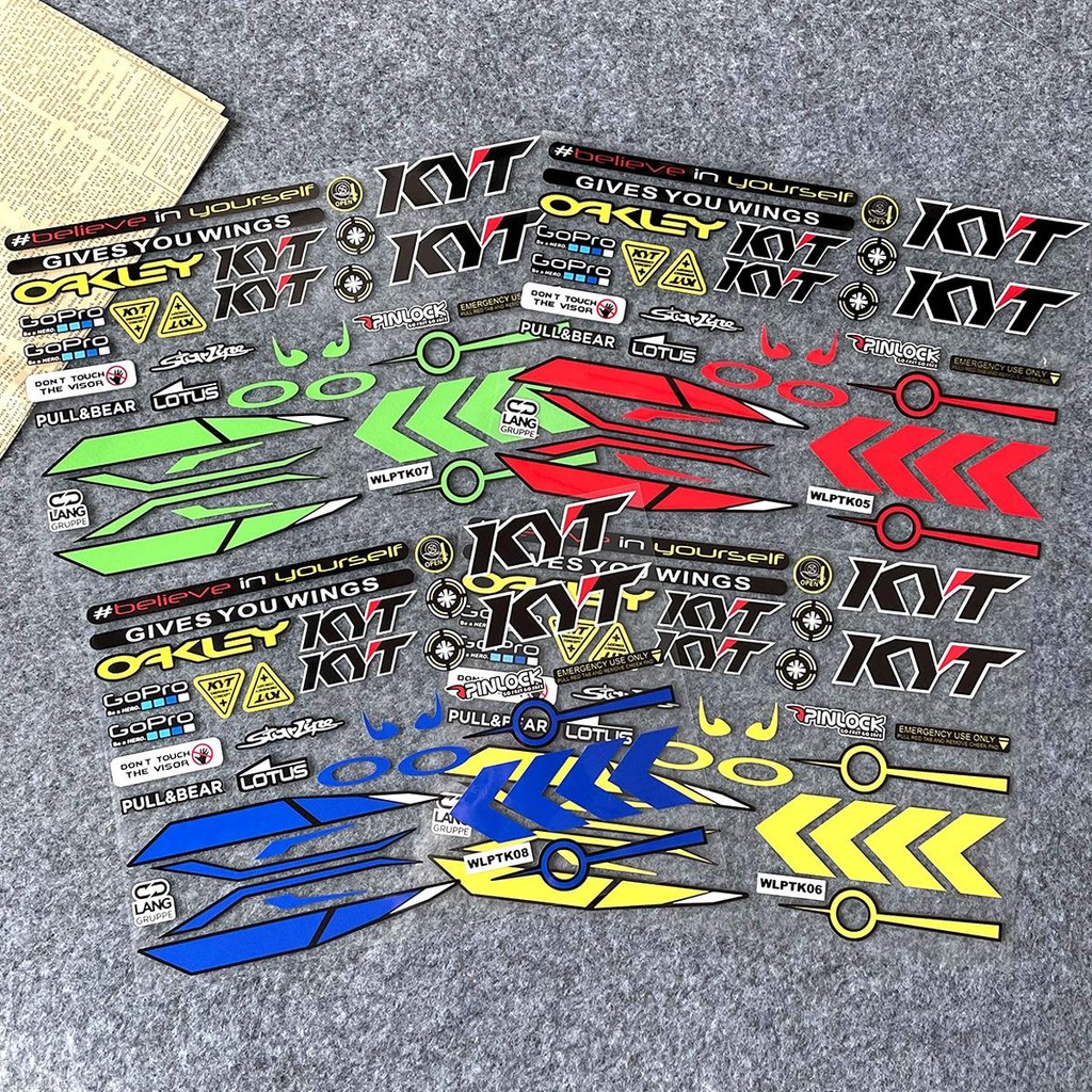 Motorcycle Helmet Decals Sticker Motorcycle Body Stickers for Honda ...