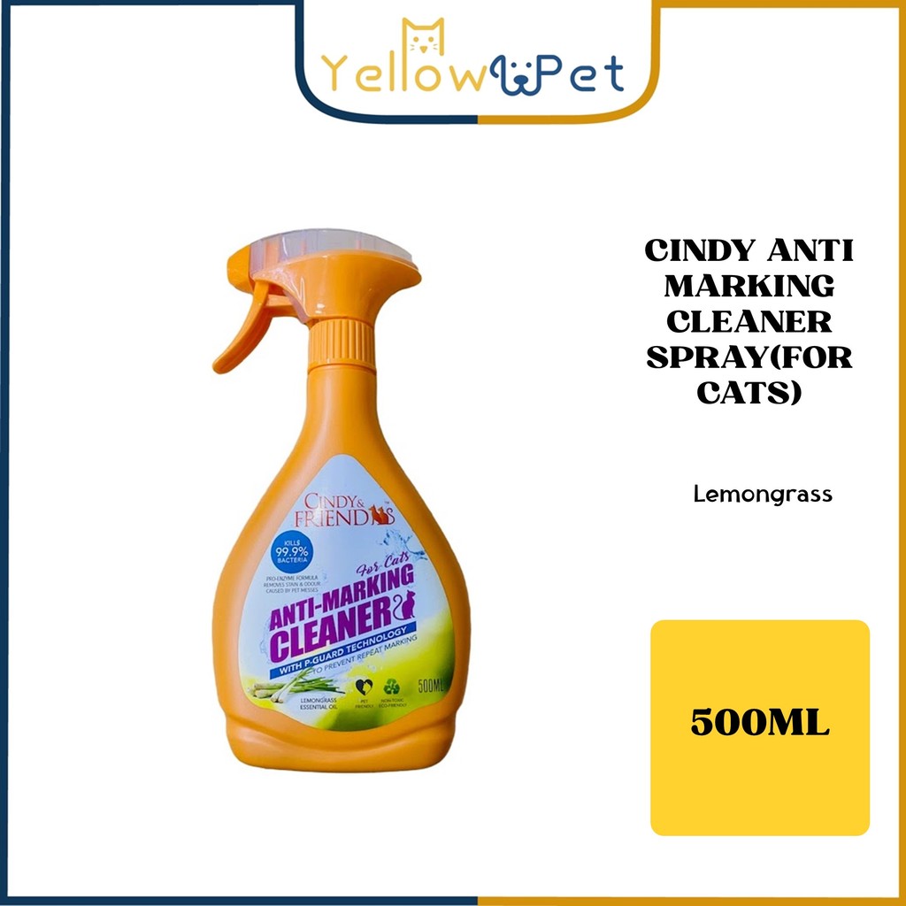 Cindy Anti Marking Cleaner Spray Lemongrass 500ml (For Cats) | Shopee ...