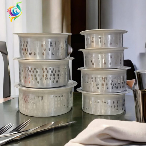 Pottu Panai 7pcs Aluminium Pottu Pot Cooking Pot Food Serving Pot ...