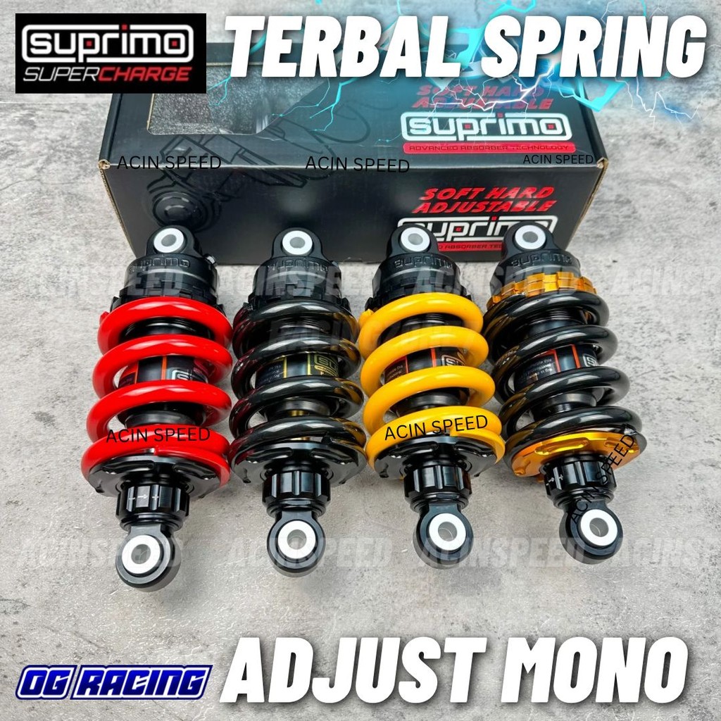 TERBARU 2024 V3 SUPRIMO MONOSHOCK ADJUSTABLE Y15ZR Y16 LC135 V1-V8 RSX RS150 FZ150i/ Suprimo Gas ...